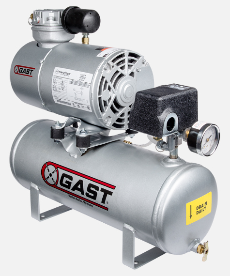 GAST UL Listed Oil-less Piston Air Compressors for Dry Sprinkler ...